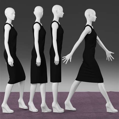 상점 창 여자 마네킹 018 3d 모델 75 Max Fbx Obj Free3d
