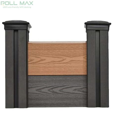 Wood Plastic Composite Aluminum Post Garden Wpc Fence Wpc Fence And