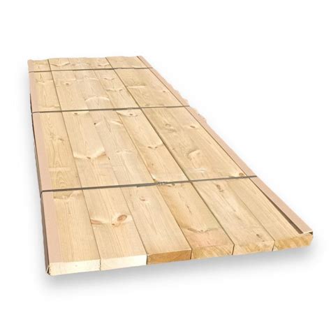 Confezione Da 6 Listoni Trave In Legno Di Pino Trattato 45x145x2400