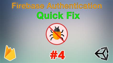 Firebase Authentication In Unity Quick Fix Tutorial 4 Youtube