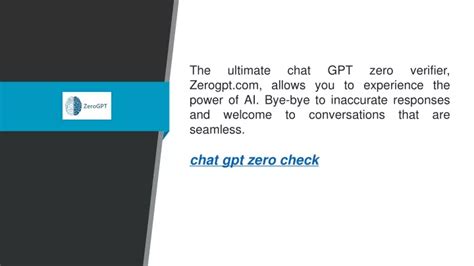 PPT Chat Gpt Zero Check Zerogpt Com PowerPoint Presentation Free
