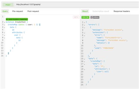 Graphql Create Endpoint Not Working Properly With User Permission