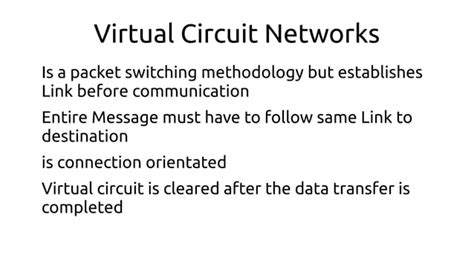 circuit switching packet switching virtual circuit networks and datagram networks pdf