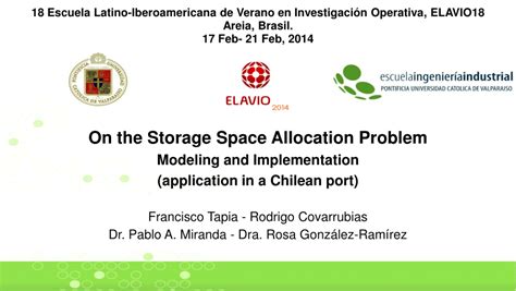 Pdf On The Storage Space Allocation Problem Modeling And