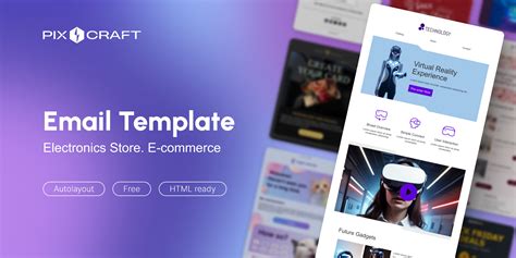 Welcome Email Template — Gadget And E Commerce Stores Figma