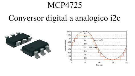 Conversor Digital A Analogico Dac Mcp4725 I2c Youtube