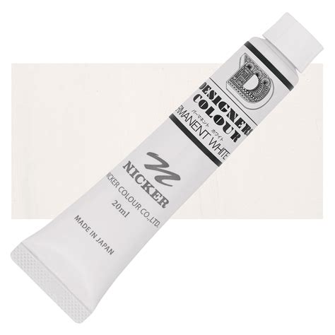 Nicker Designers Color Gouache Permanent White 20 Ml Blick Art