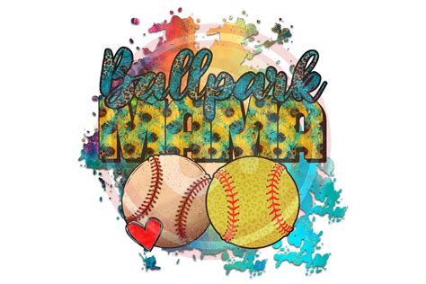 Ballpark Mama Sublimation Graphic By Svgbuzz · Creative Fabrica