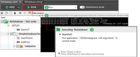 Execute A Test Suite Ranorex Studio