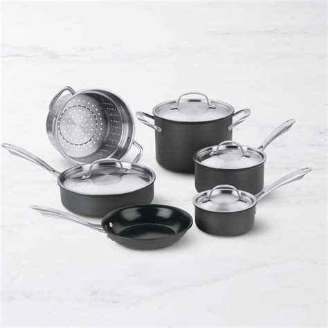 Cuisinart Green Gourmet Hard Anodized 10 Piece Cookware Set