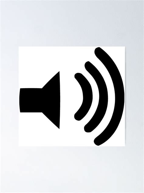 Poster Symbole Du Volume Sonore Par Sweetsixty Redbubble