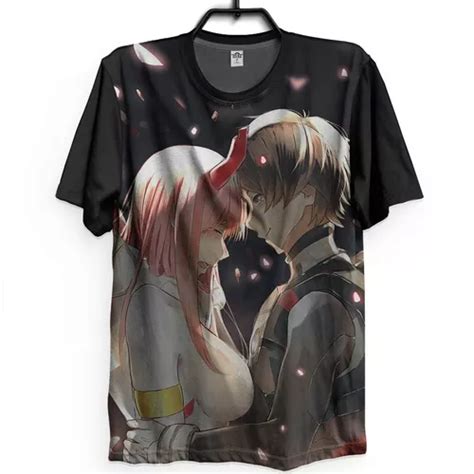 Camiseta Darling In The Franxx Anime Unissex Geek Full Casal