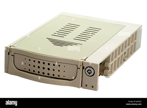 Removable Hard Disk Chassis On White Background Stock Photo Alamy