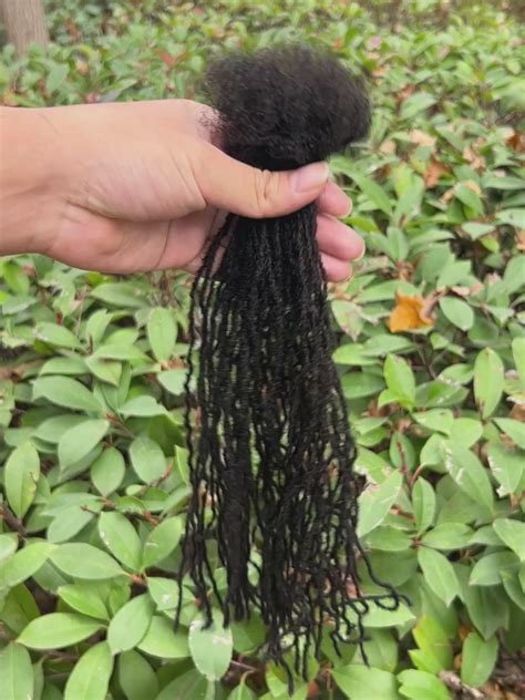 Handmade Ultra Thin 0 1cm Locs Sisterlock Extensions 100 Human Hair D E