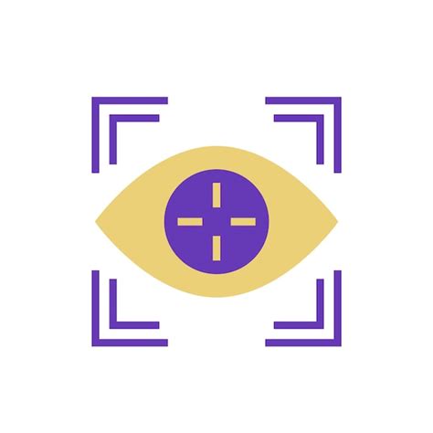 Premium Vector Eye Tracking Icon On White Flat Vector