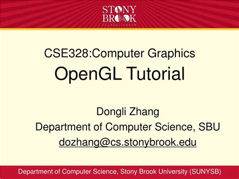 ppt cse328 computer graphics opengl tutorial powerpoint presentation