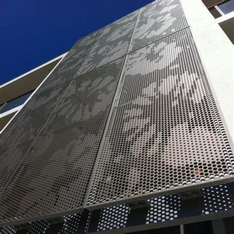 Customized Aluminum Curtain Wall Panel Exterior Perforated Panel For