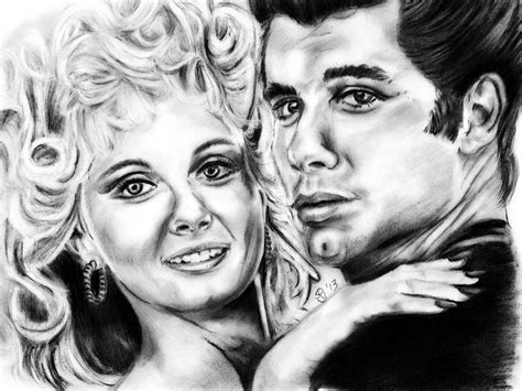 Grease Lightning Graphite Portrait Portrait Tattoo Historical Figures