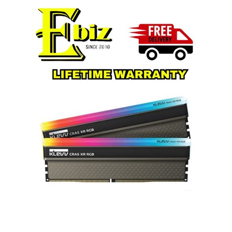 KLEVV CRAS XR RGB 32GB DDR4 3600mhz Gaming Desktop Ram 16GB X 2 KIT Shopee Philippines
