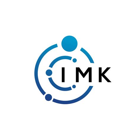 Imk Letter Technology Logo Design On White Background Imk Creative