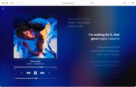 在网页版 Apple Music 中查看歌曲歌词 官方 Apple 支持 中国
