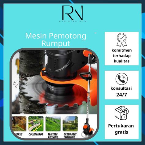 Jual Mesin Pemotong Rumput Tanpa Kabel 12V 24V Alat Potong Rumput