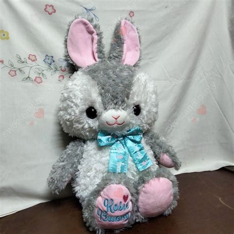 Amuse Rosie Bunny Grey Bunny Plush Hobbies And Toys Toys And Games On