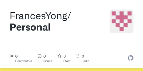 Github Francesyongpersonal