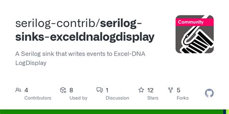 Github Serilog Contribserilog Sinks Exceldnalogdisplay A Serilog