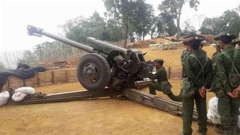 စစ်ကောင်စီတပ်က လက်နက်ကြီးဖြင့်ပစ်ခတ်မှုကြောင့် ထီးချိုင့်မြို့နယ်၊အလယ