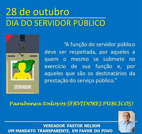 Parabéns A Todos Os Servidores Vereador Pastor Nelson