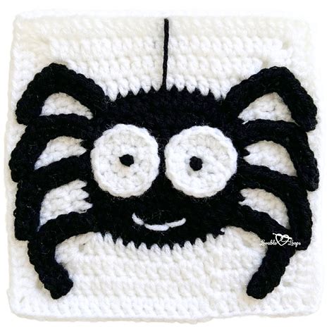 Halloween Spider Granny Square Crochet Pattern Free