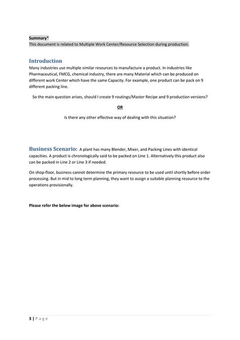 Multiple Work Centerresource Selection And Classification In Master Recipe For Planning In Ecc