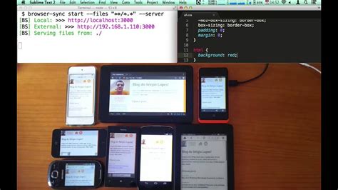 Browser Sync Indispensável Para Desenvolver Sites Em Vários