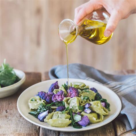 Pasta Primavera Con Espinacas Y Coliflor Morada Pastas Gallo