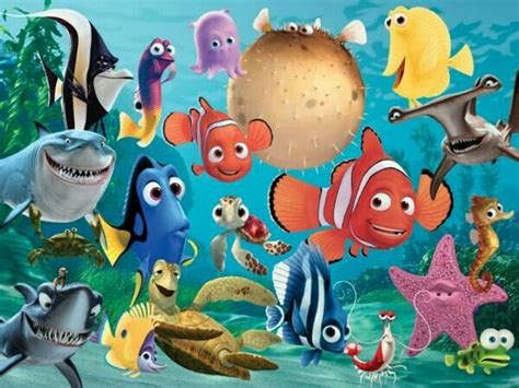 Finding Nemo Cast Disney Finding Nemo Characters Cartoon Fish