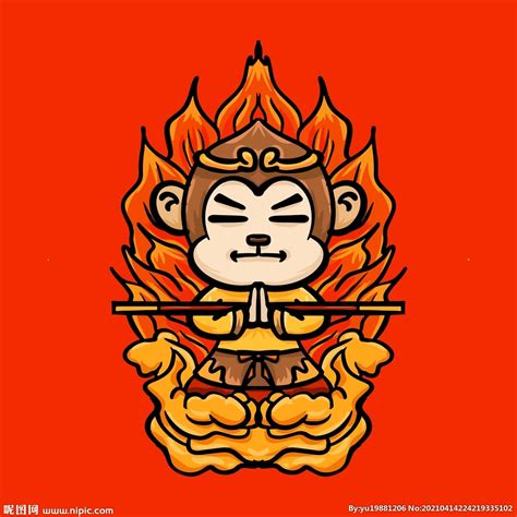 卡通孙悟空设计图 海报设计 广告设计 设计图库 昵图网
