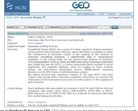 Figure 1 From A Fair Based Approach To Enhancing The Discovery And Re Use Of Transcriptomic Data