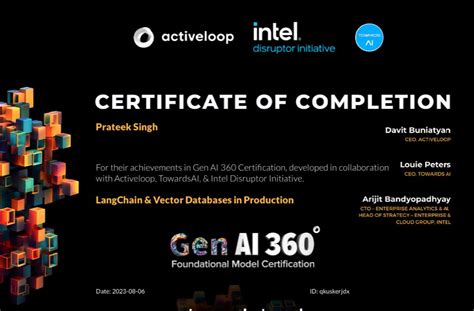 Prateek Singh On Linkedin Generativeai Certification Langchain