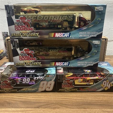Racing Champions Bill Elliott 94and Jeff Burton 99 1 24 Cars And 1 64 Car Semi Ebay