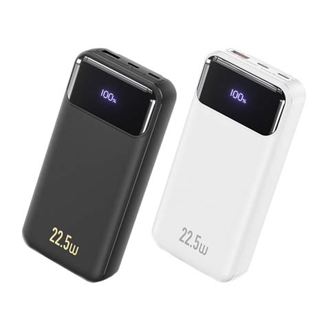 WK WP 22 22 5W 20000mAh Super Fast Charging Power Bank With Cable Black