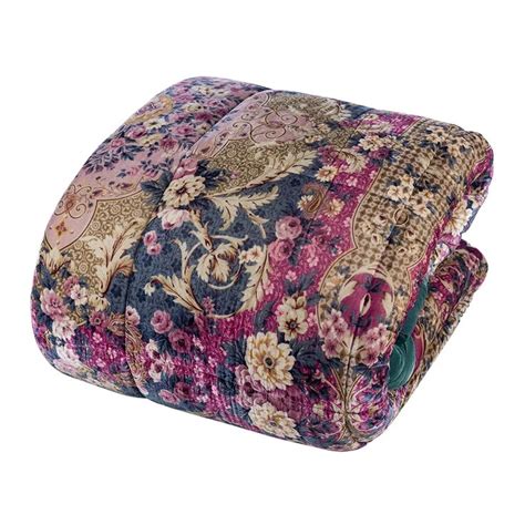 Buy Etro Marvao Panelled Quilted Bedspread Iris 270x270cm Amara