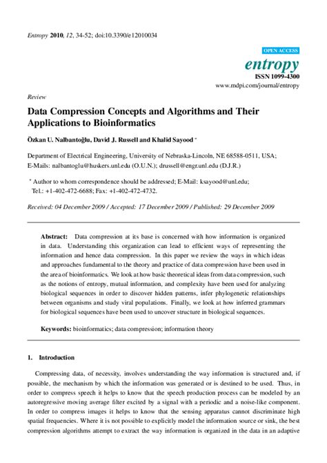 pdf review data compression concepts and algorithms and their