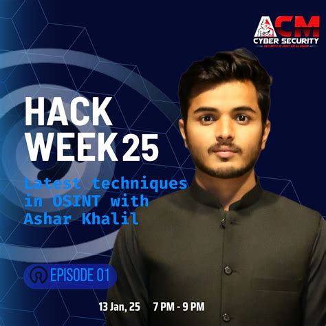 acm cyber security on linkedin hackweek2025 acmcys hackweek2025