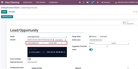 Deduplication Rules In Odoo 15 Data Cleaning Module