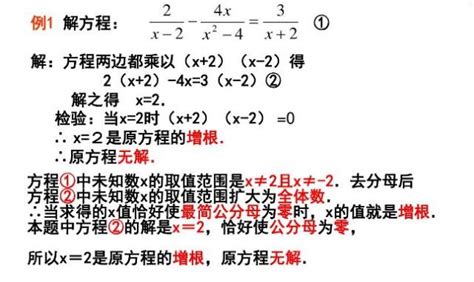 分式方程无解的两种情况 随意云