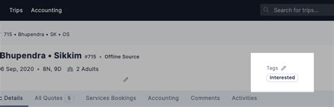 Query Details Travel Agency Software Documentation