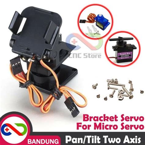 Jual Dual Axis X Y Bracket Servo Sg90 Mg90 Fpv Kamera Diy Gimbal Arm