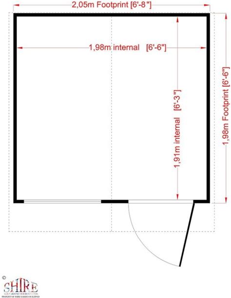 Shire Abri Apex Garden Shed 7 X 7 198m X 205m Elbec Garden Buildings