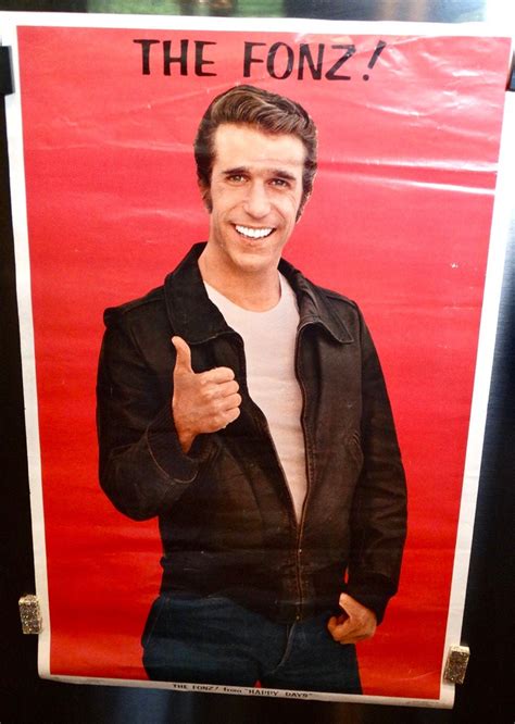 Original 1976 The Fonz Poster Fonzie Poster Henry Winkler Fonzie